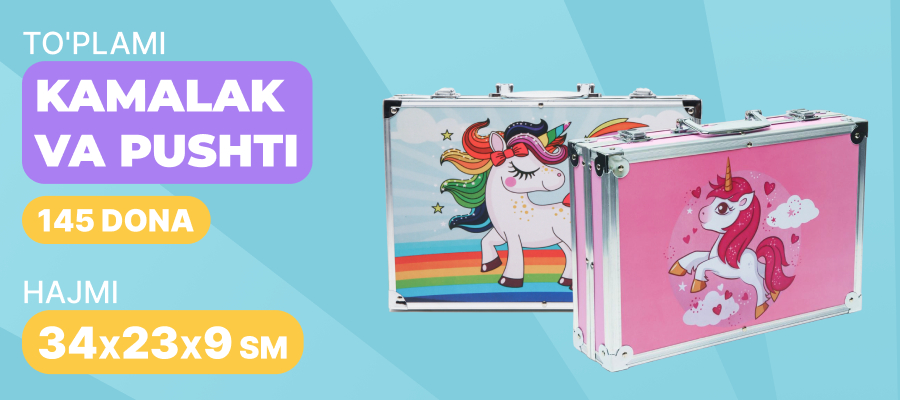 Rasm chizish to'plami: markerlar, flomasterlar, bo'yoqlar bilanni arzon ...