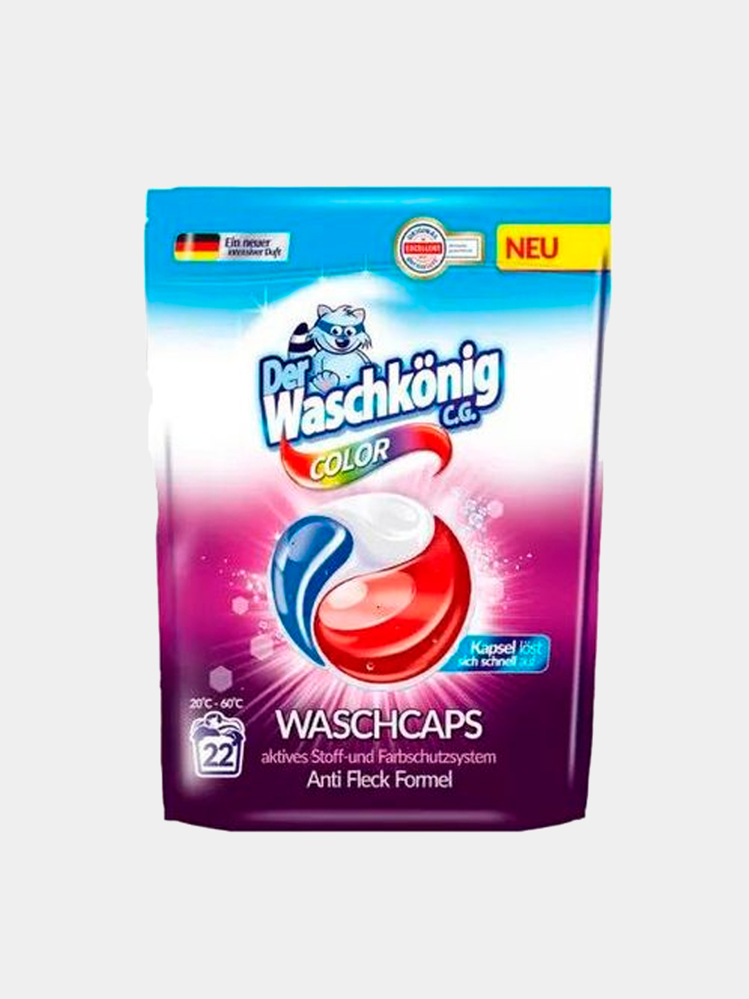 Капсула 3 в1 Der Waschkonig color, 22 шт купить по низким ценам в ...