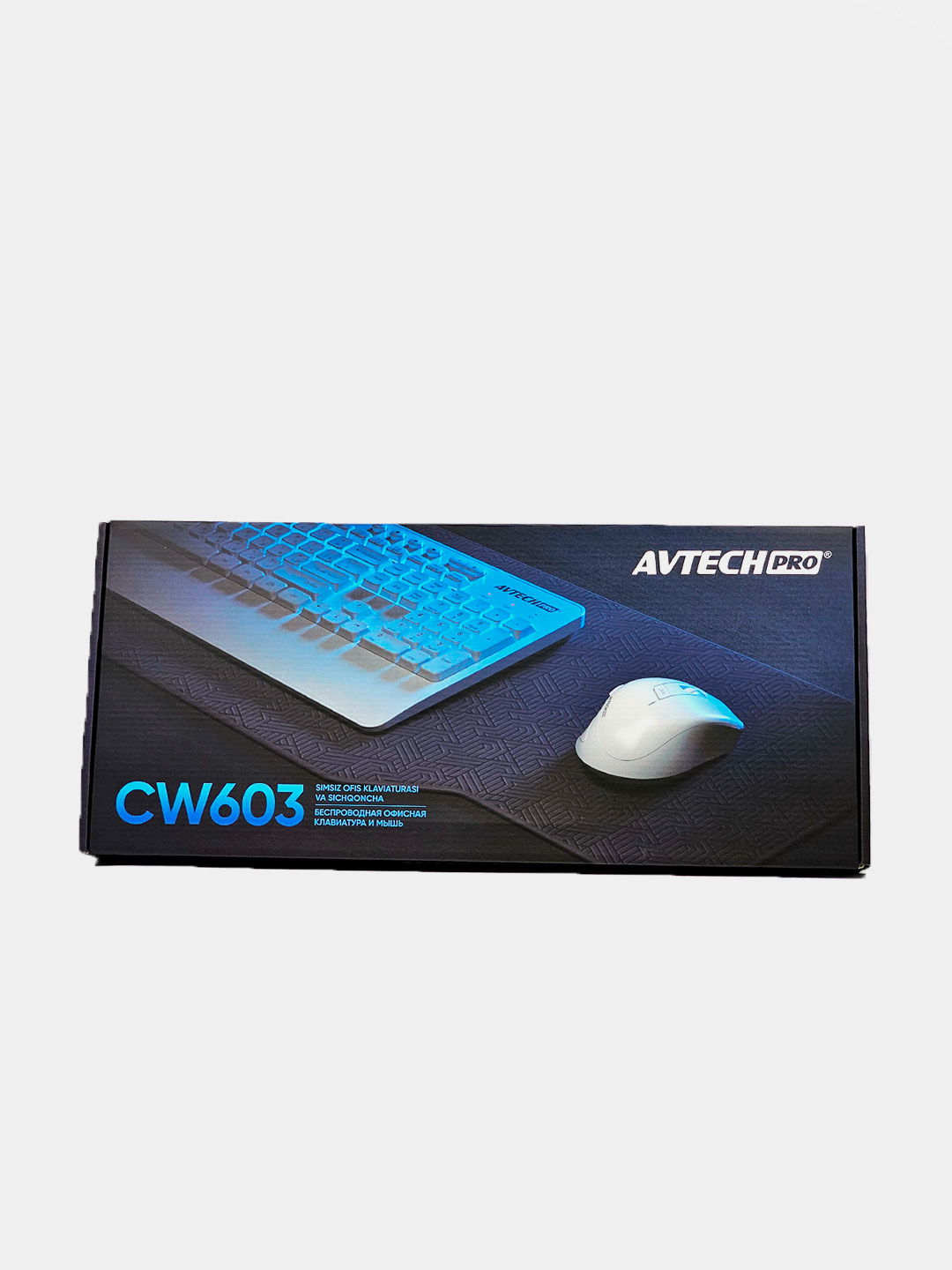 Klaviatura + sichqoncha to'plami AVTECH PRO CW603, qora, 2.4Gh USBni arzon narxda sotib oling ...