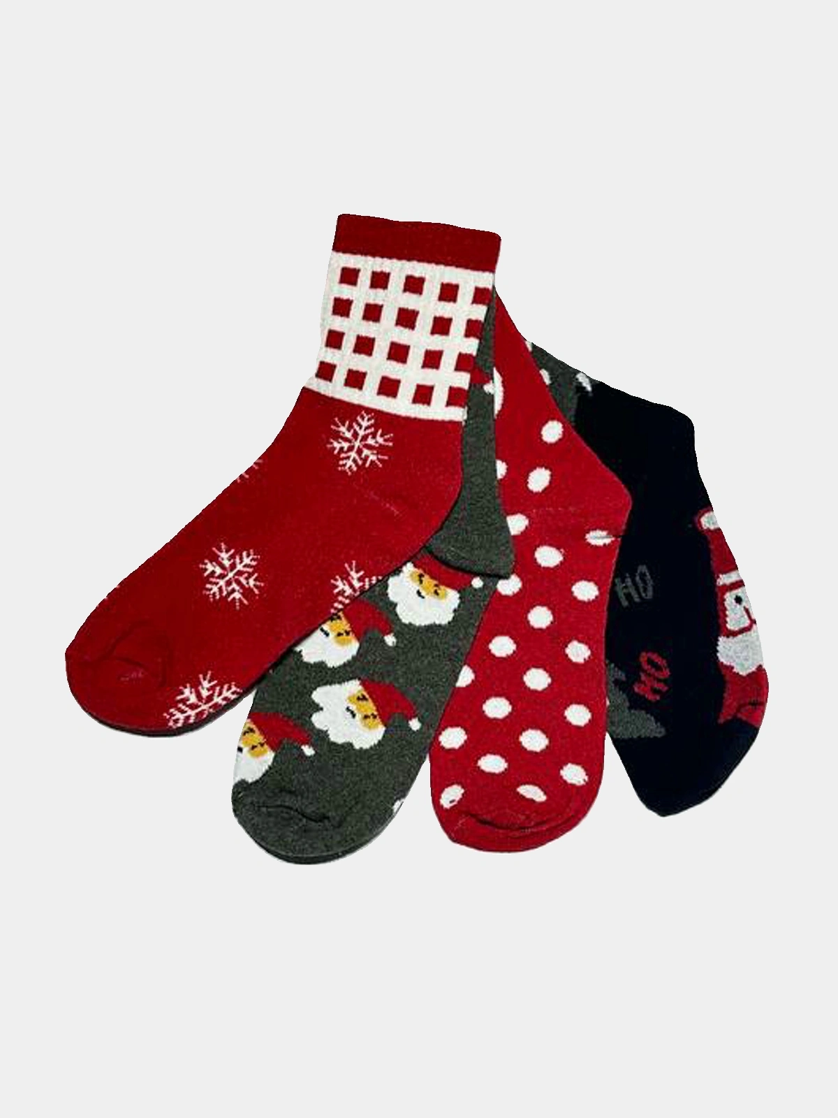 Носки Новогодние, комплект из 4 шт, для мужчин и женщин купить по ...