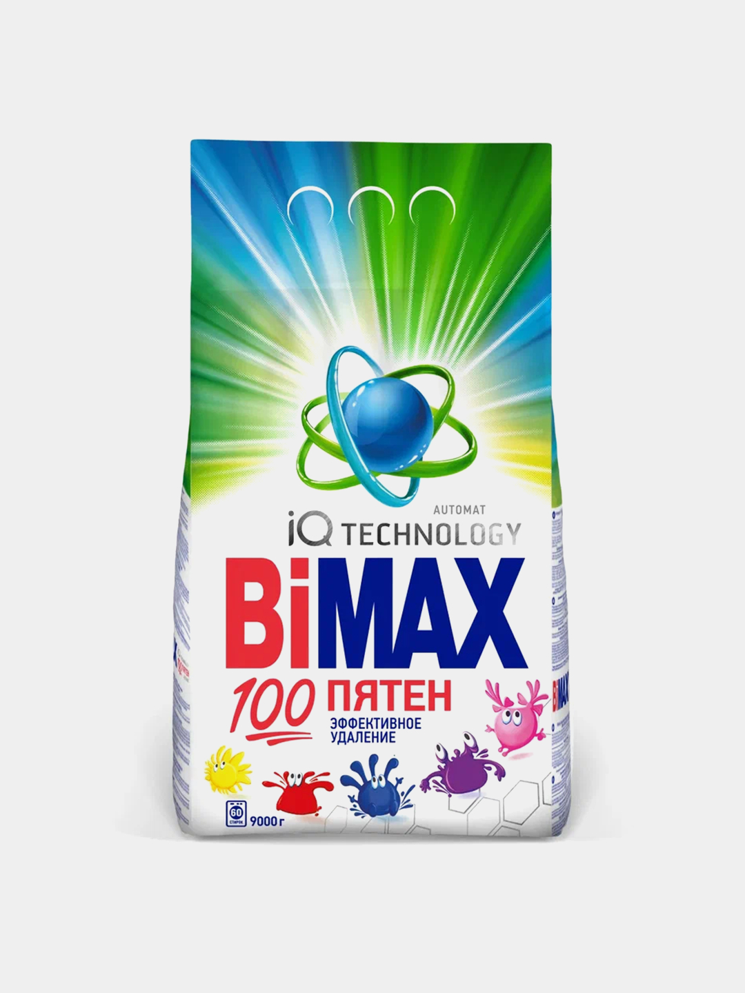 Стиральный порошок BIMAX 100 пятен для белых и цветных 9 кг купить по низким ценам в интернет ...