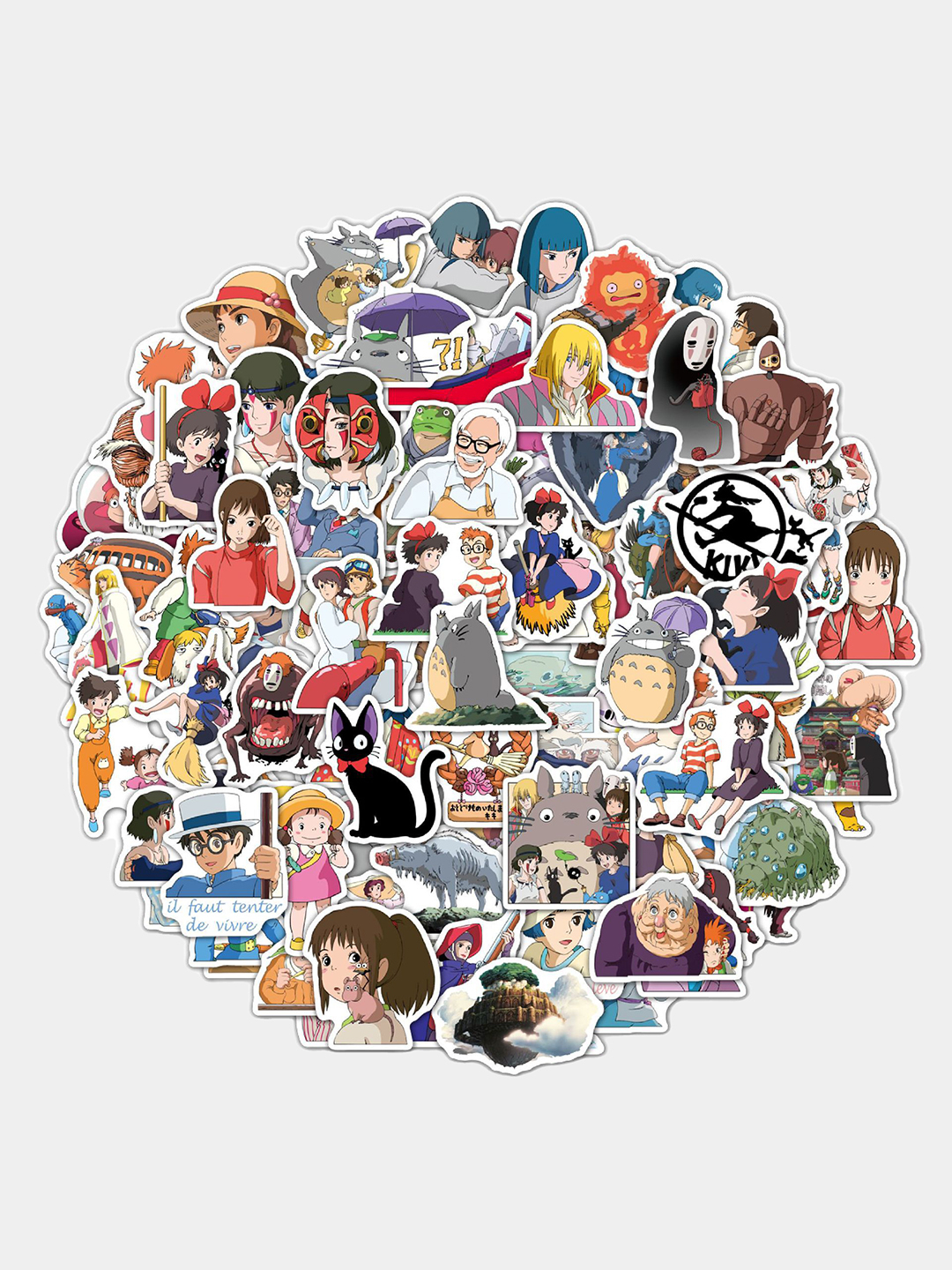 Набор наклеек, стикеров, стикерпак "Аниме Хаяо Миядзаки Мой сосед ...