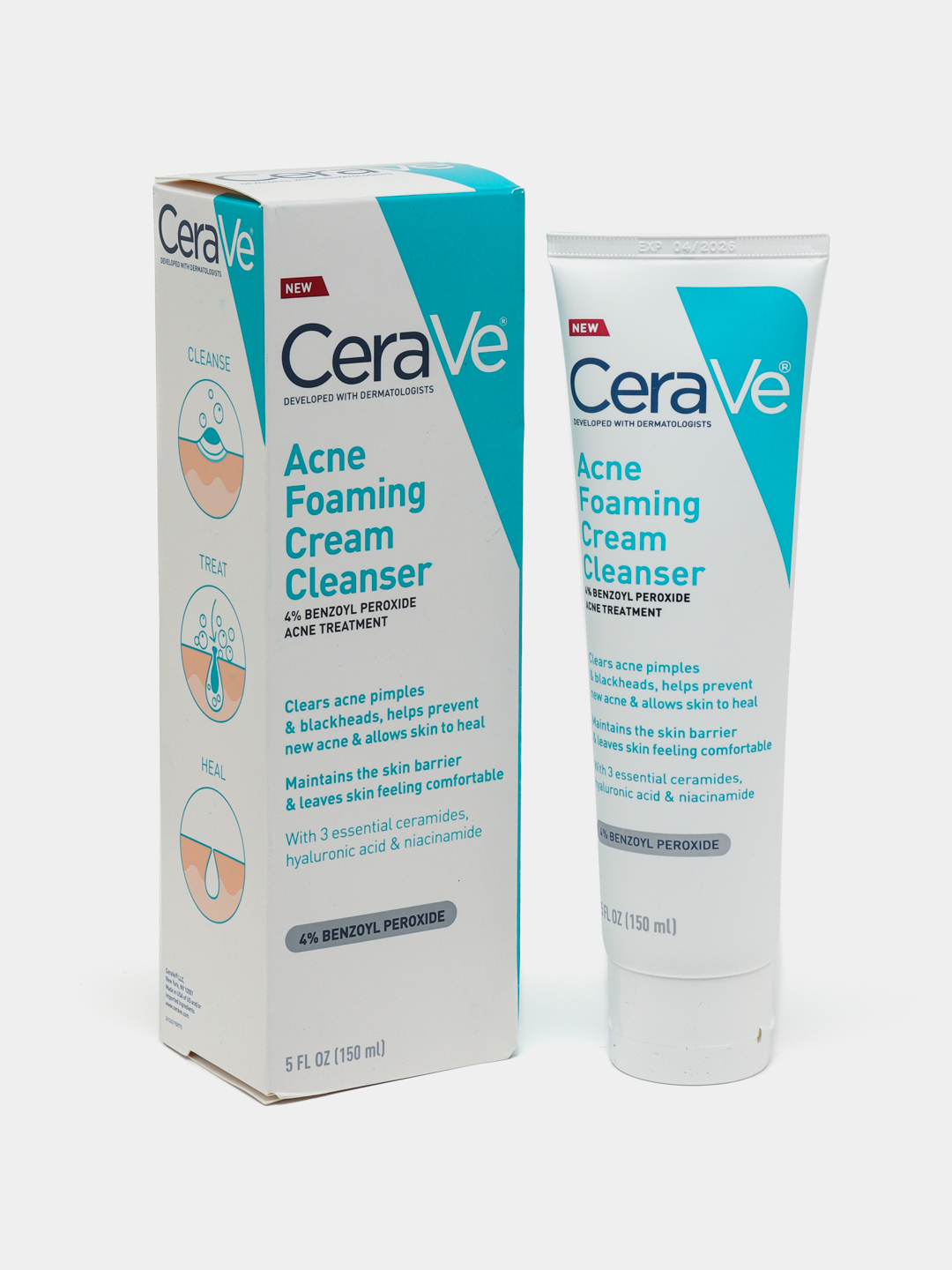 Очищающий крем против акне CeraVe Acne Foaming Cream Cleanser купить по ...