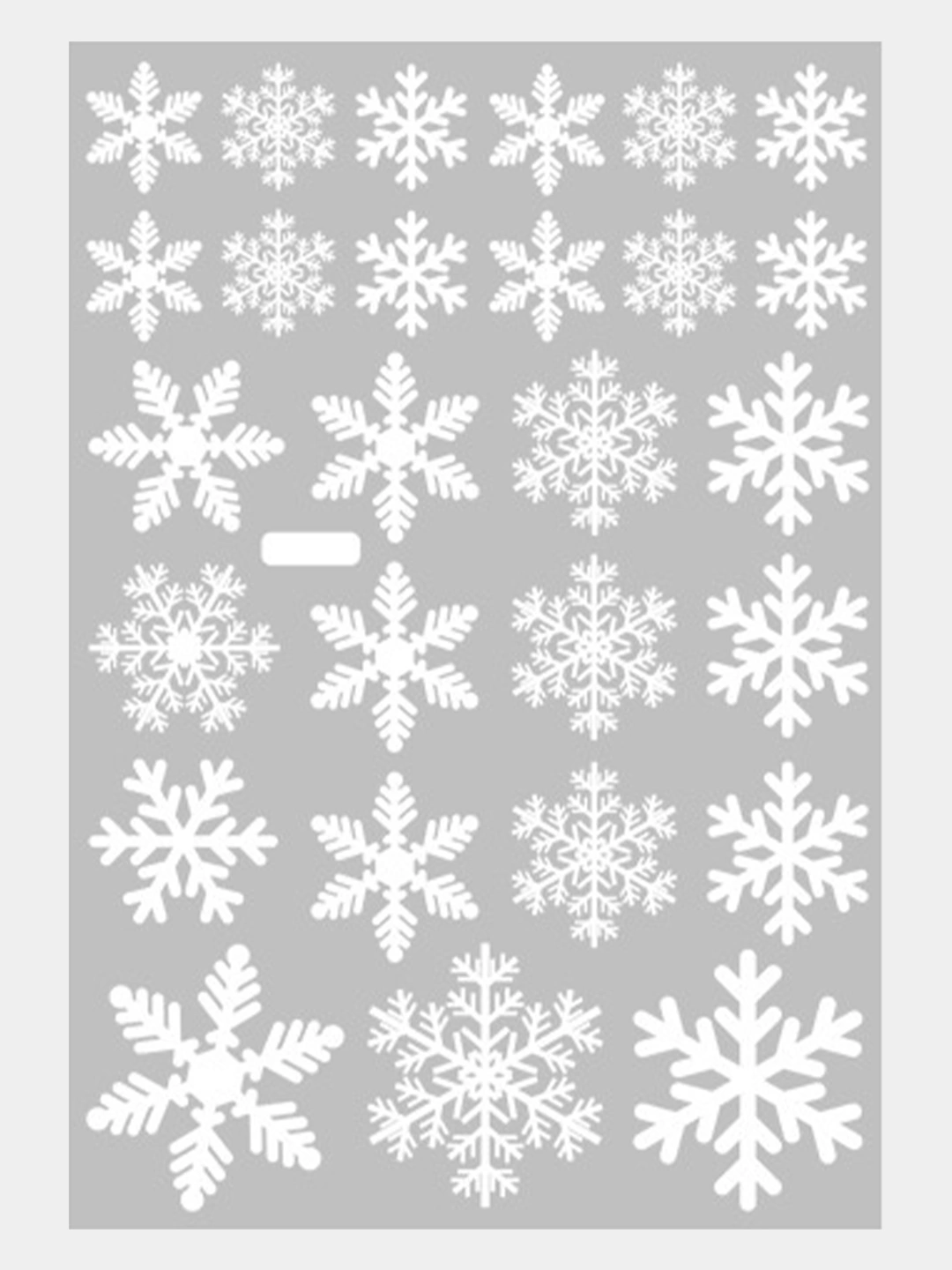 Новогодние наклейки, снежинки, снеговик, дед мороз, шары купить по ...