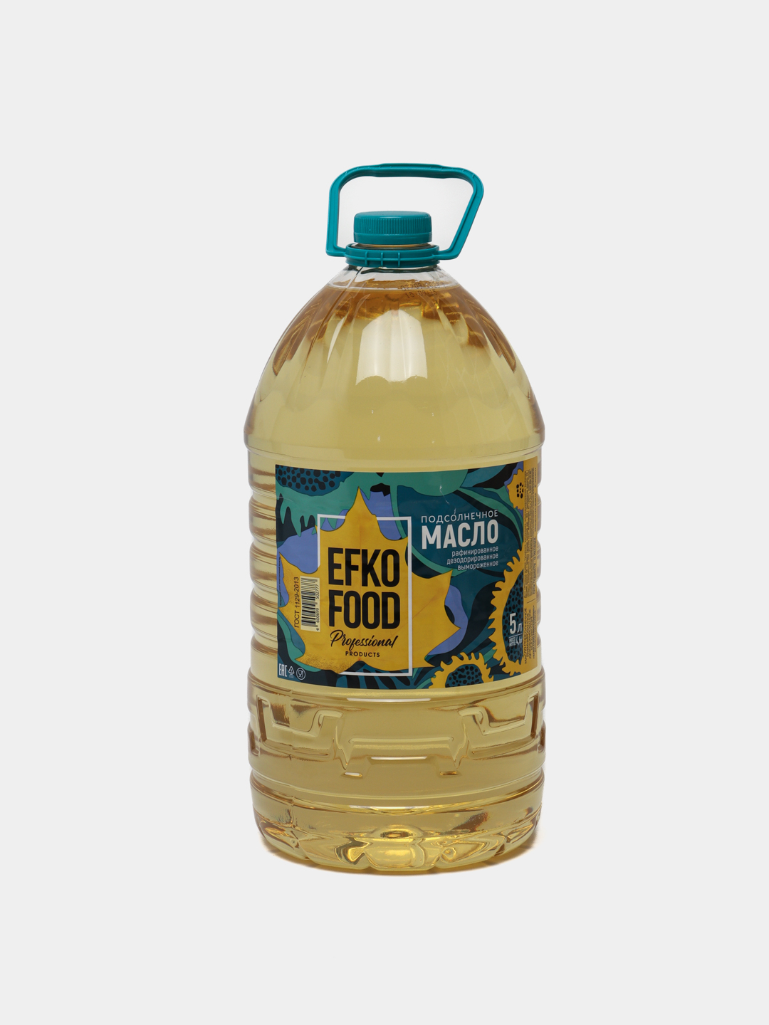 Масло подсолнечное EFKO FOOD, 5 л купить по низким ценам в интернет ...