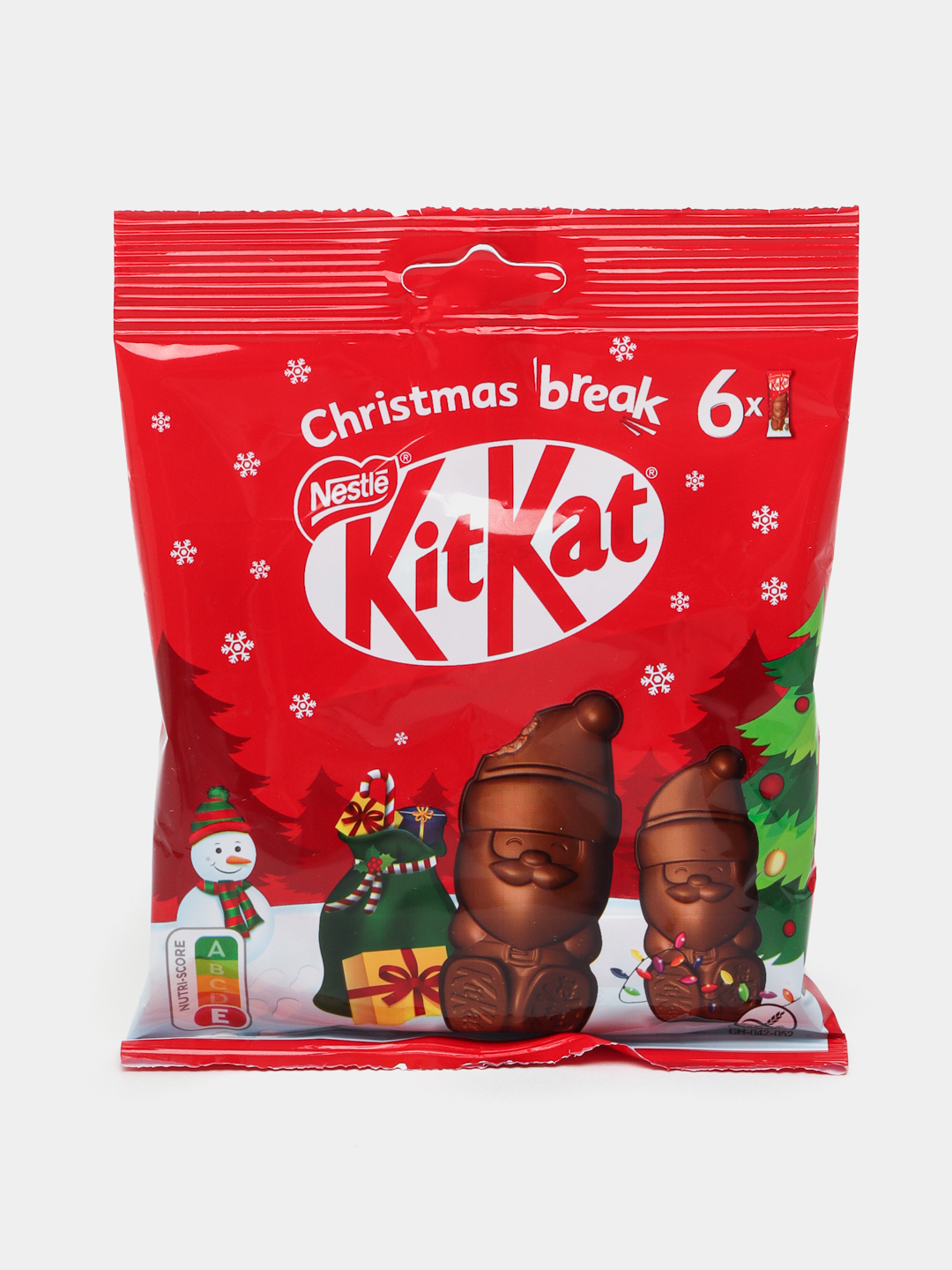 Молочный шоколад Nestle Kit Kat Pouch Santa, 66 г купить по низким ...
