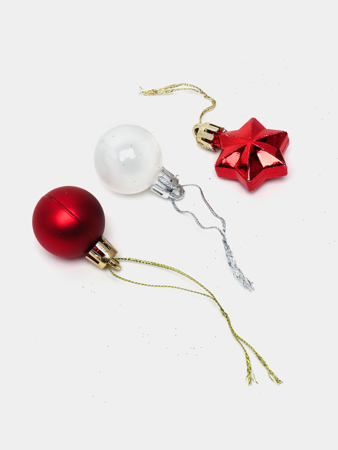 Yangi Yil archa o'yinchoqlar to'plami, archa bezaklari, 42-44 donani ...