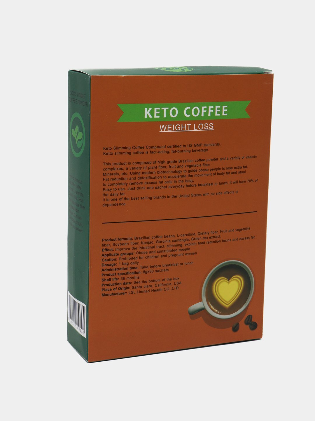 Кофе для похудения Slim Keto Coffee Mix, 30 пакетиков купить по низким ...