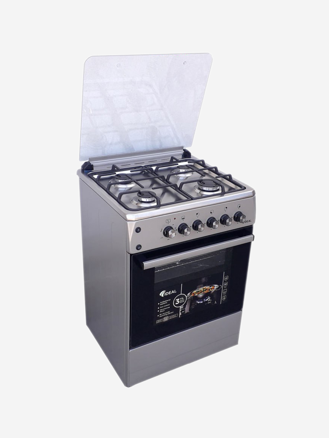 Газовая плита Ideal L 165 Inox, гарантия и сервисное обслуживание 3 ...
