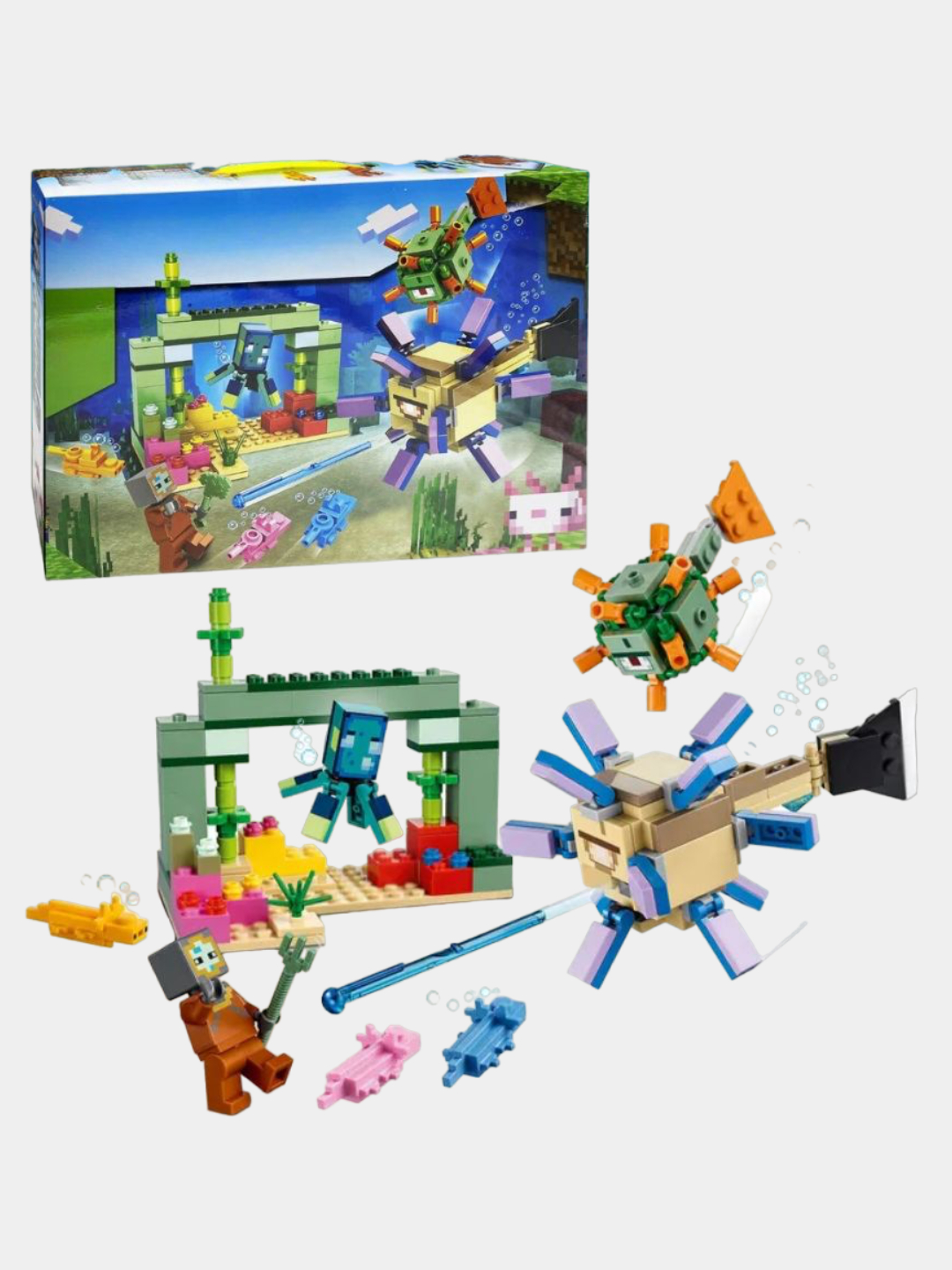 Конструктор Майнкрафт, совместим с LEGO Minecraft, подарок ребенку ...