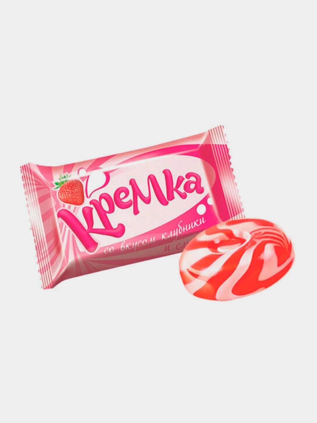 Karamel Kremka, qulupnay va qaymoq ta'miga ega, 500 g 22330 so'mga eng ...