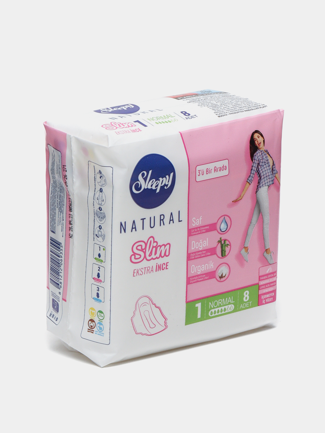 Женские прокладки, Sleepy "Slim", Normal №1, 8 шт купить по низким ...