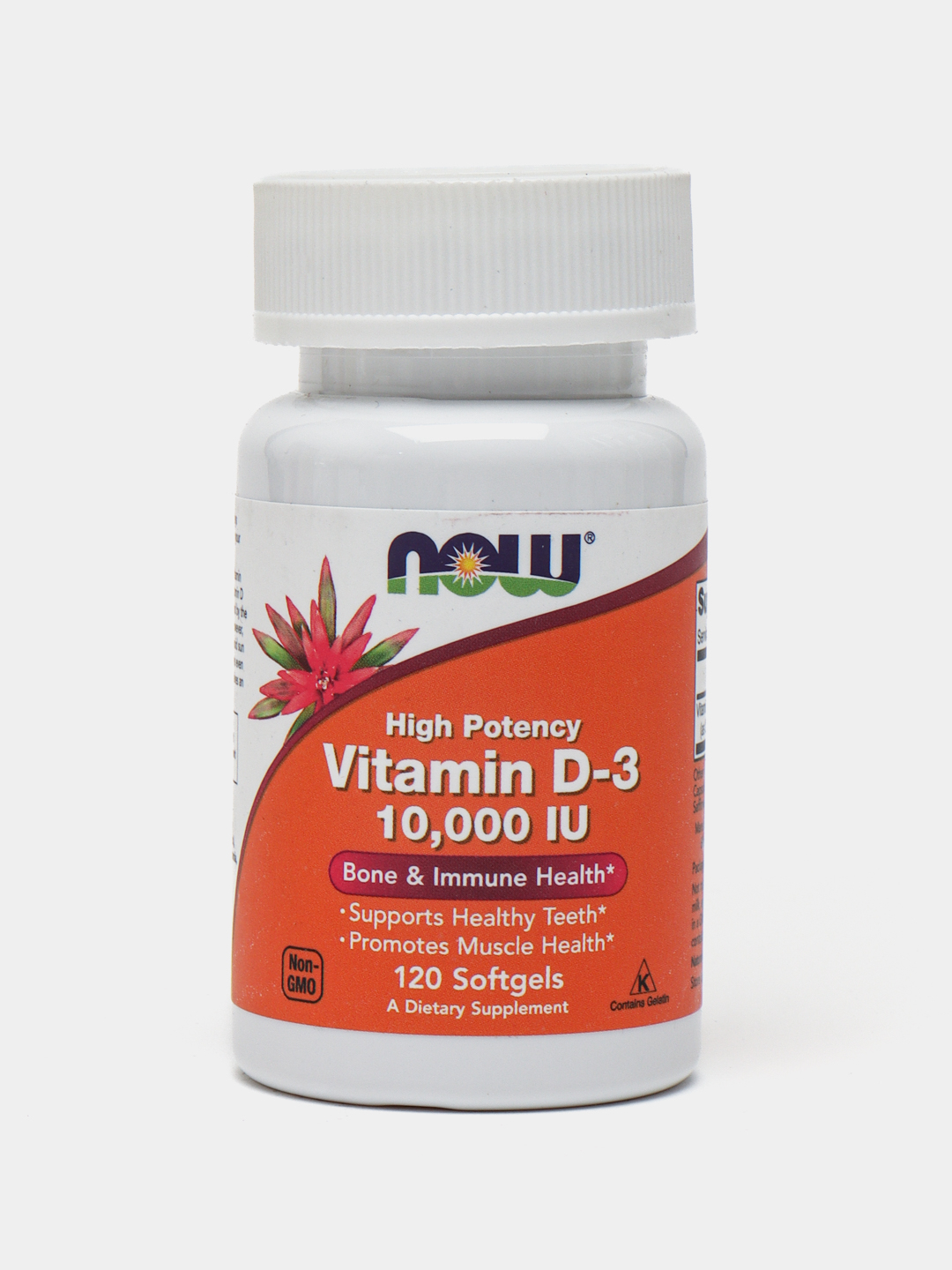Витамин D3 10'000, 120 sftgl, Now Foods купить по низким ценам в интернет-магазине Uzum (849067)