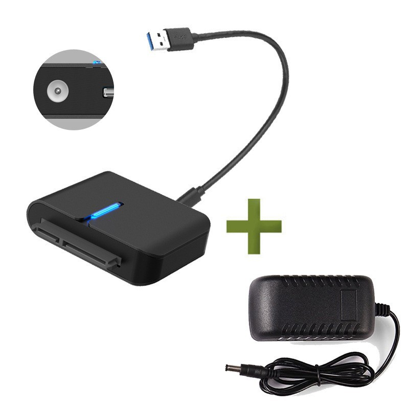 Переходник SATA на USB 3.0, для жёсткого диска HDD и SSD 2.5, 3.5, с ...