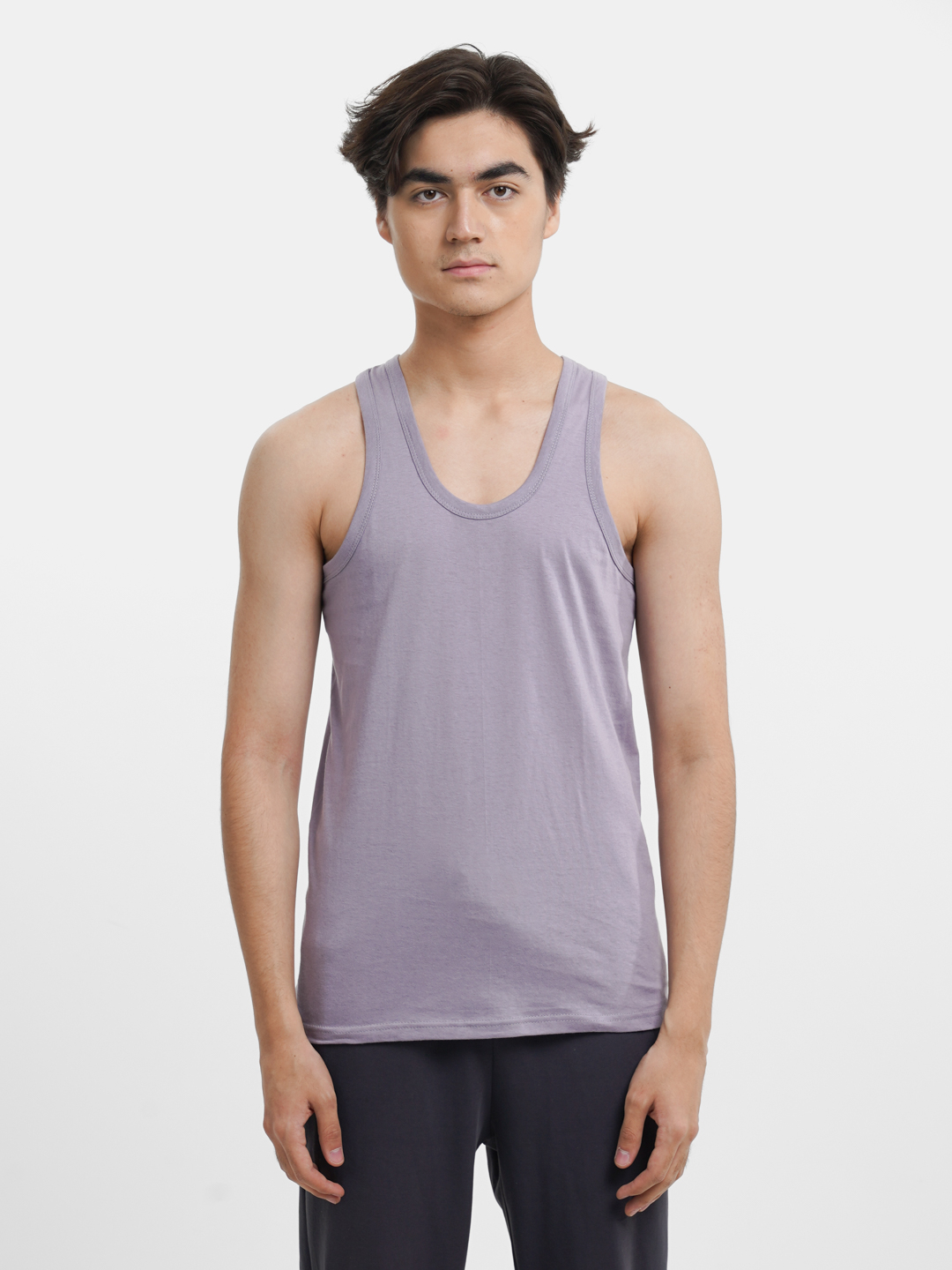 Erkaklar uchun mayka FAYZ-M, 100% paxtani arzon narxda sotib oling — Uzum (796235)