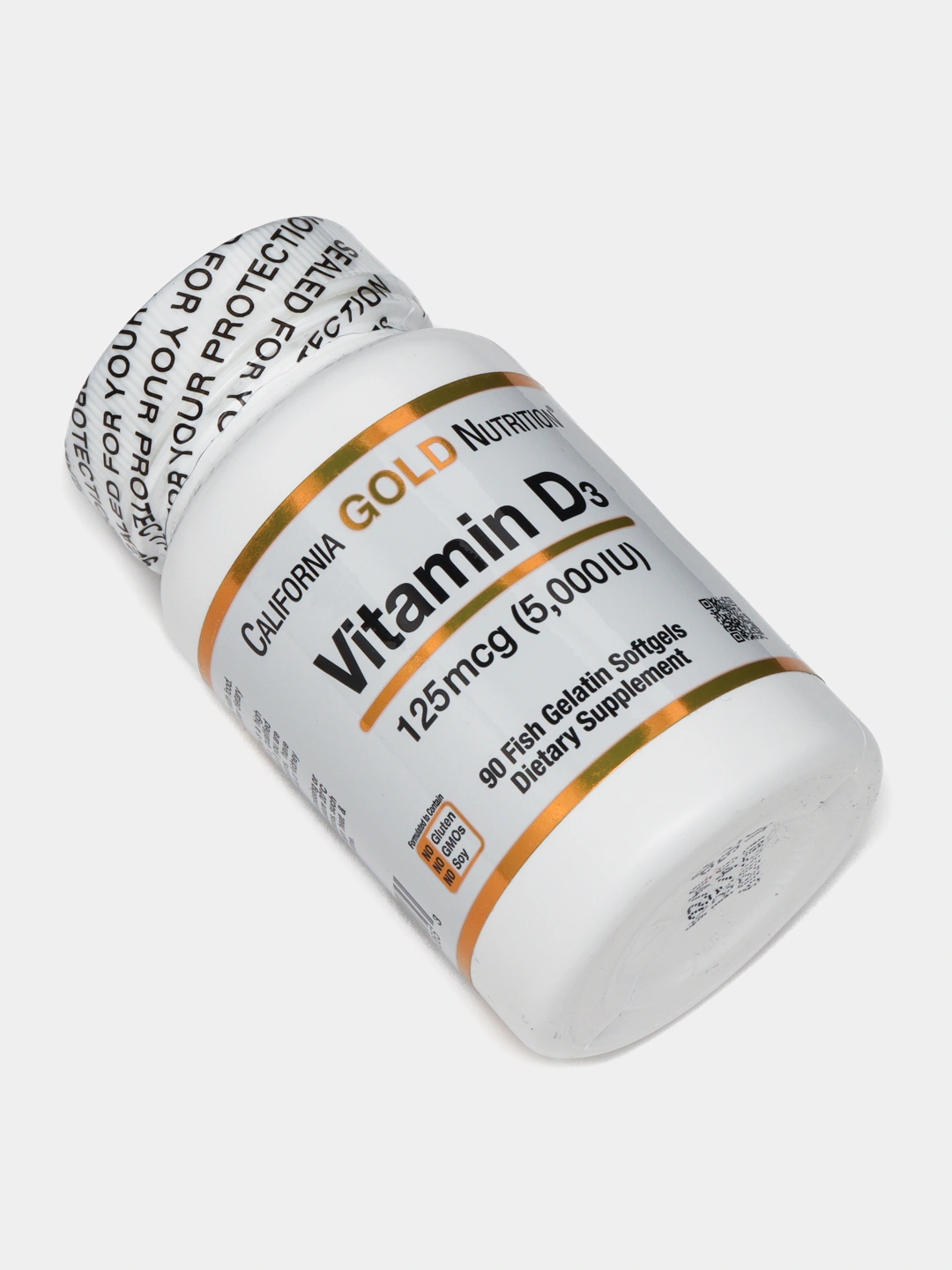 Витамин D3 Д3 California Gold Nutrition 125 мкг 5000 (IU) МЕ, 90 капсул ...
