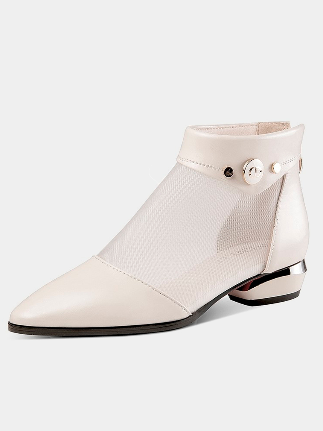 Ayollar uchun tuflilar, yumshoq charm va to'rli materialni arzon narxda ...