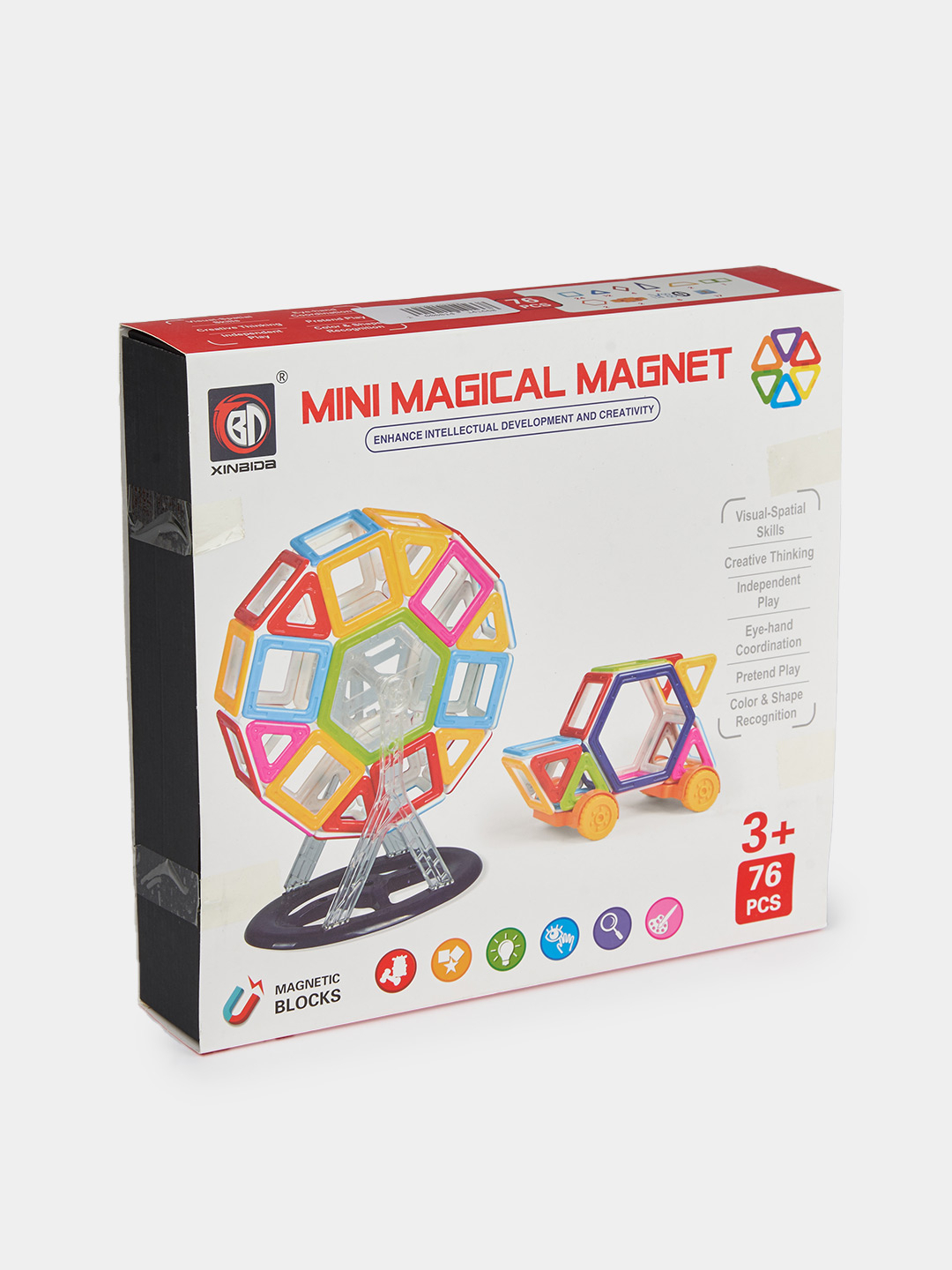 Магнитный конструктор для детей, 3D конструктор, 4 вида, 71 - 168 ...
