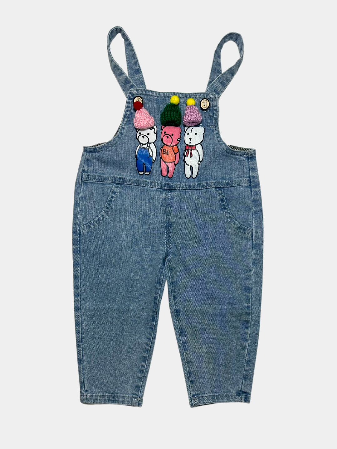 Qizlar va o'g'il bolalar uchun jinsi kombinezon, sarafan va jinsi ...