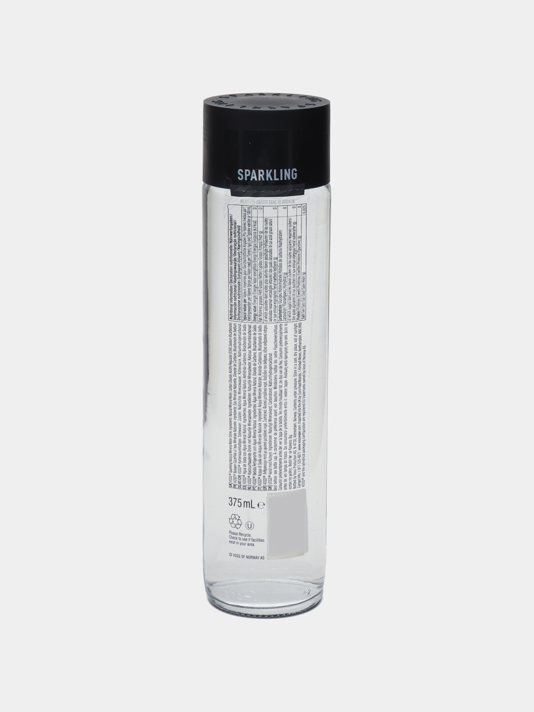 Вода минеральная VOSS, стеклянная, 375 мл, 3 вида купить по низким ...