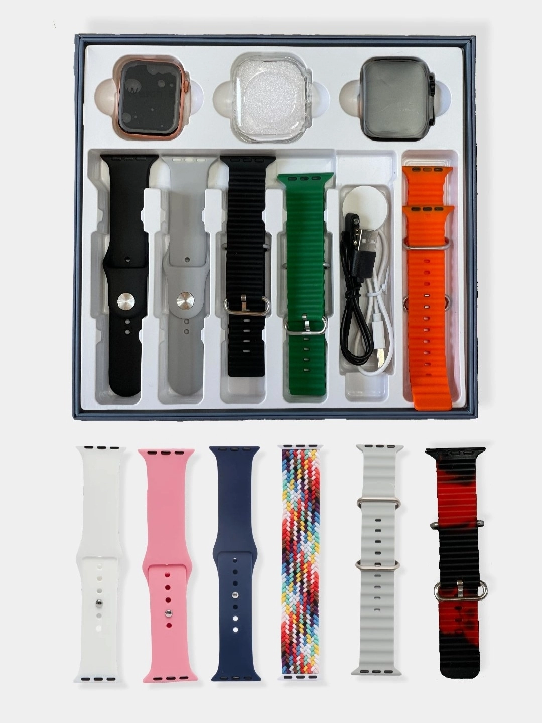 Smart Soat Smart Watch X 8 Ultra, TK90, KV009, 11 и 10 ремешков +1 ...