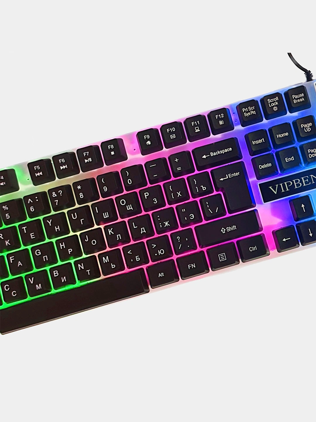 Simli USB o'yin klaviaturasi va sichqonchasi RGB VIPBEN 275000 so'mga 8 ...