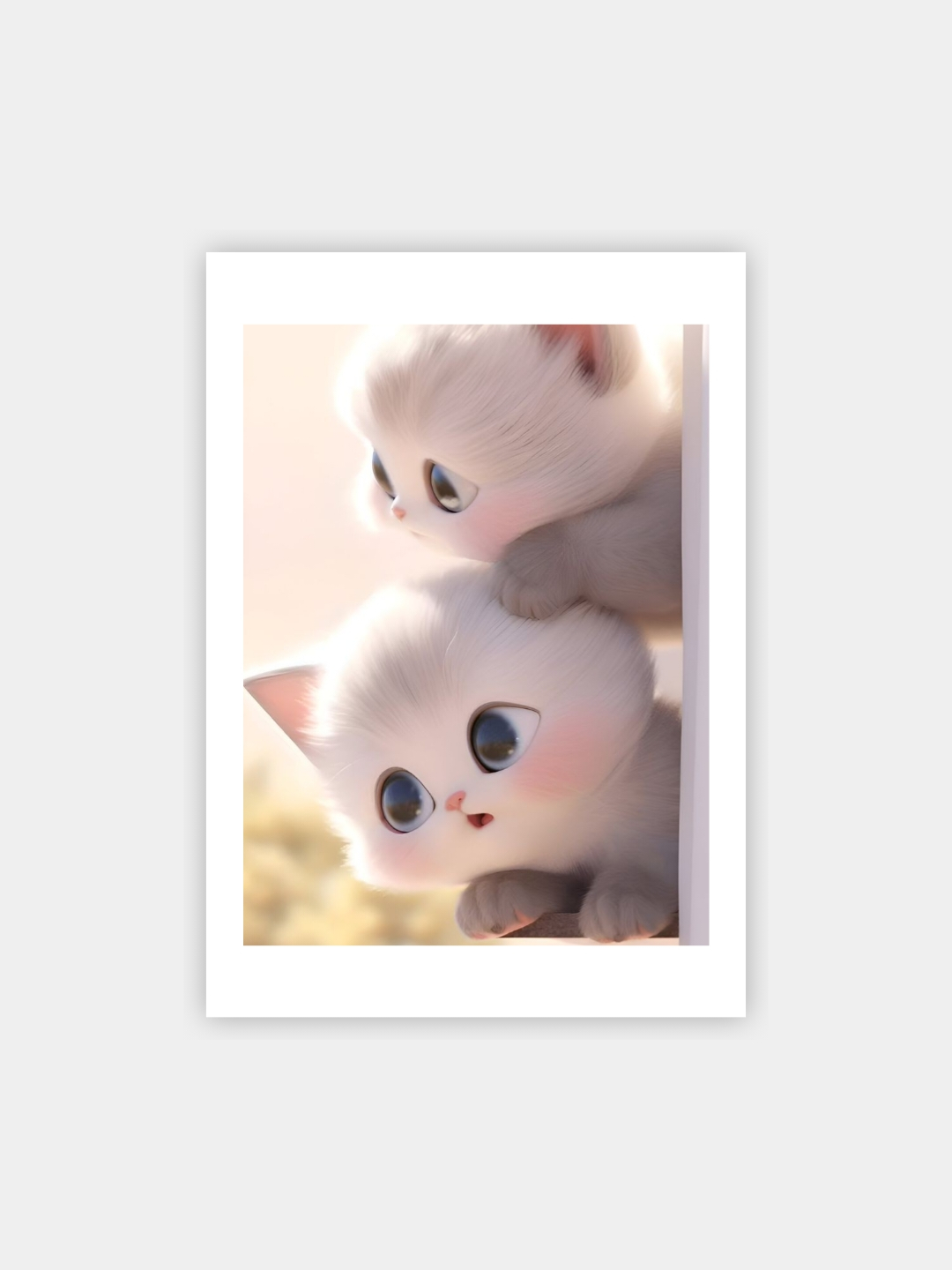 Stiker yoqimtoy mushukchalar sevgi juftligi, i CAT LOVE, yopishuvchan ...