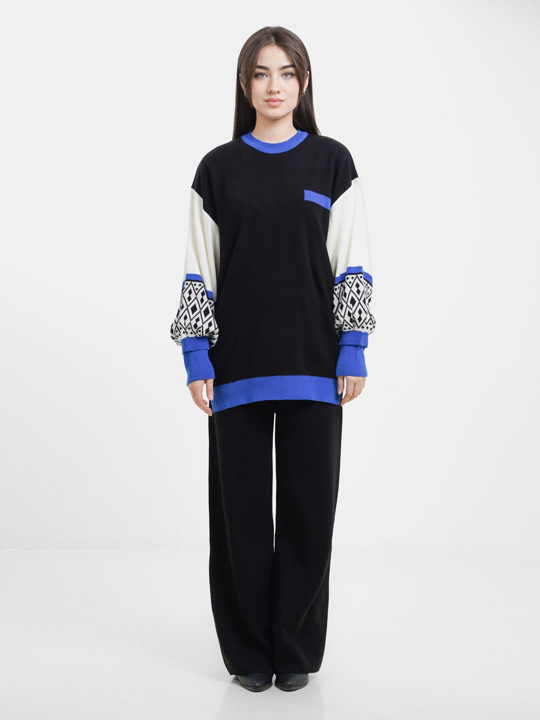 Ayollar uchun Ikki qismli kiyim Didov Triko, oversize ni arzon narxda ...