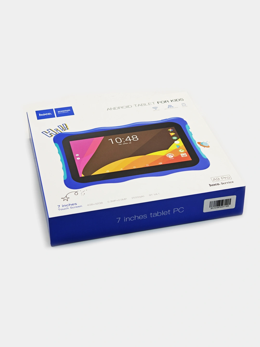 Ударопрочный детский планшет Hoco A9 PRO 7" 4/32GB 2500 mAh, флекша ...