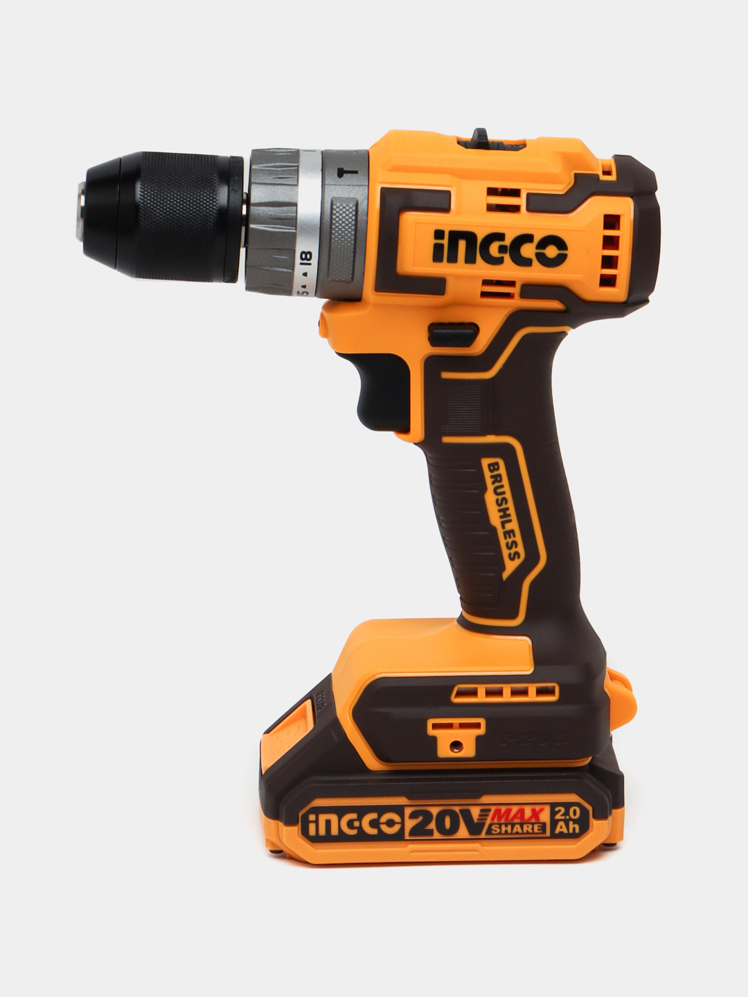 Бесщеточный ударный шуруповерт INGCO INDUSTRIAL Li-ion, 20 В CIDLI20508 купить по низким ценам в ...