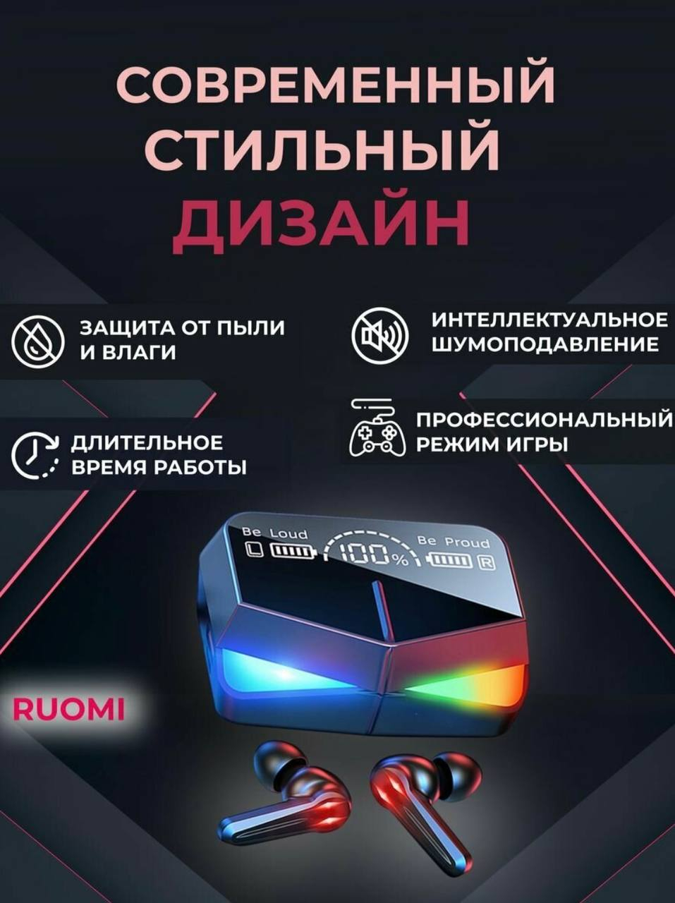 Simsiz quloqchinlar M28ni arzon narxda sotib oling — Uzum (892643)