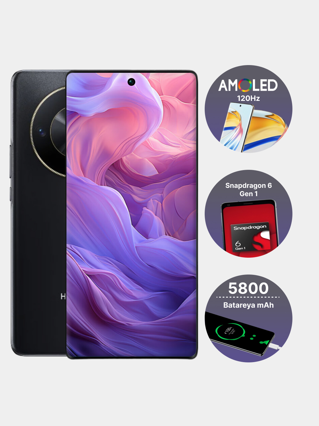 Игровой смартфон Honor X9b 5G, 8/256 ГБ, 12/256 ГБ, 108 МП, селфи ...