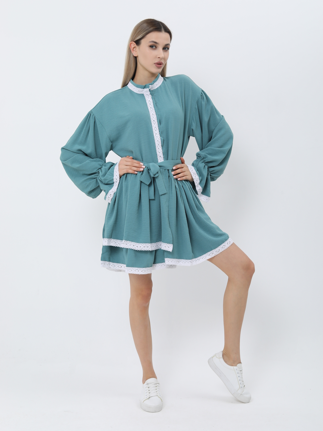 Платье женское черное с рюшами и воланами купить по низким ценам в интернет-магазине Uzum (888072)