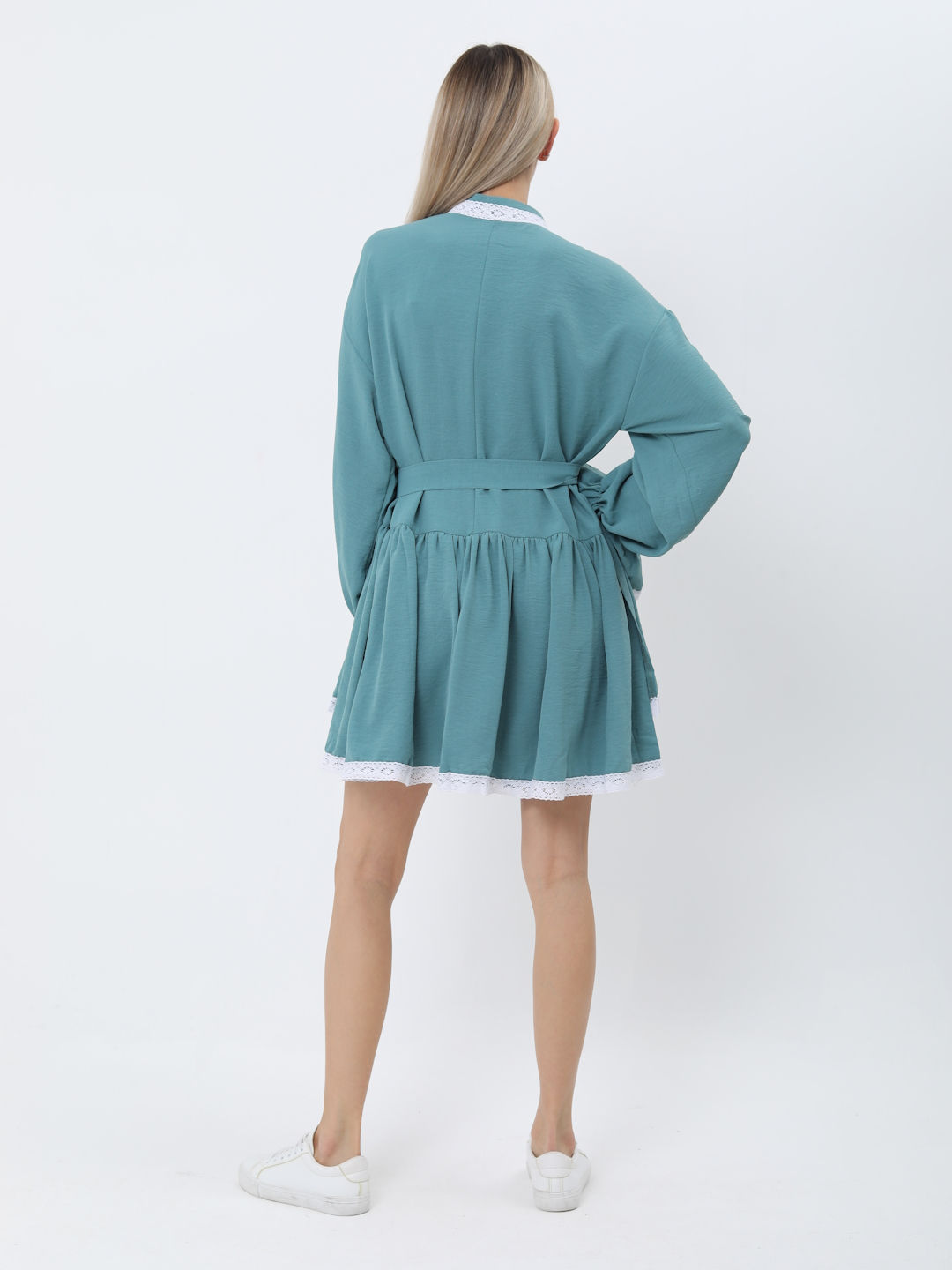 Платье женское черное с рюшами и воланами купить по низким ценам в интернет-магазине Uzum (888072)