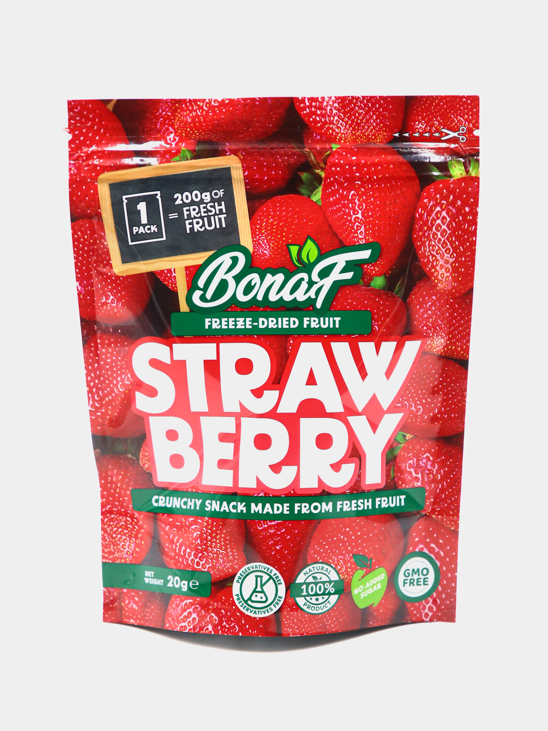 BonaF Strawberry Freeze-Dried, Сублимированные, сушеные фрукты ...