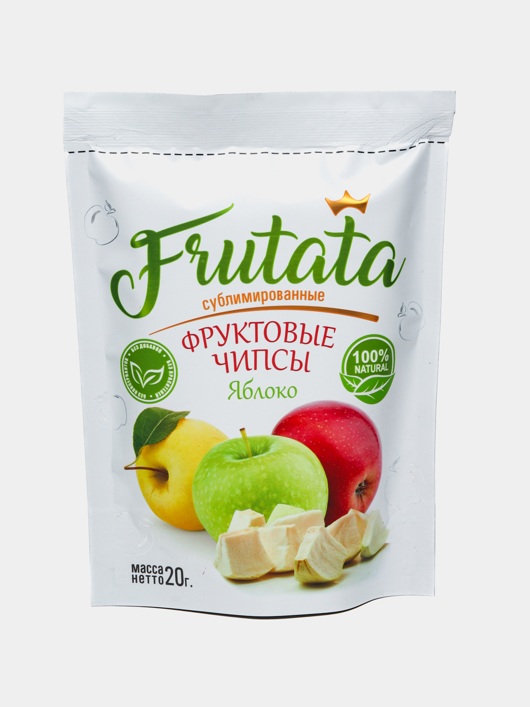 Яблоко, 20 г, Frutata, Фруктовые чипсы купить по низким ценам в ...