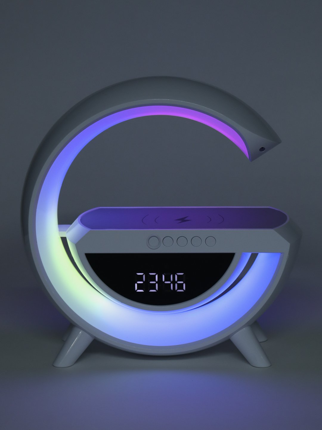 Умная колонка RGB с будильником, светодиодный ночник, беспроводная ...