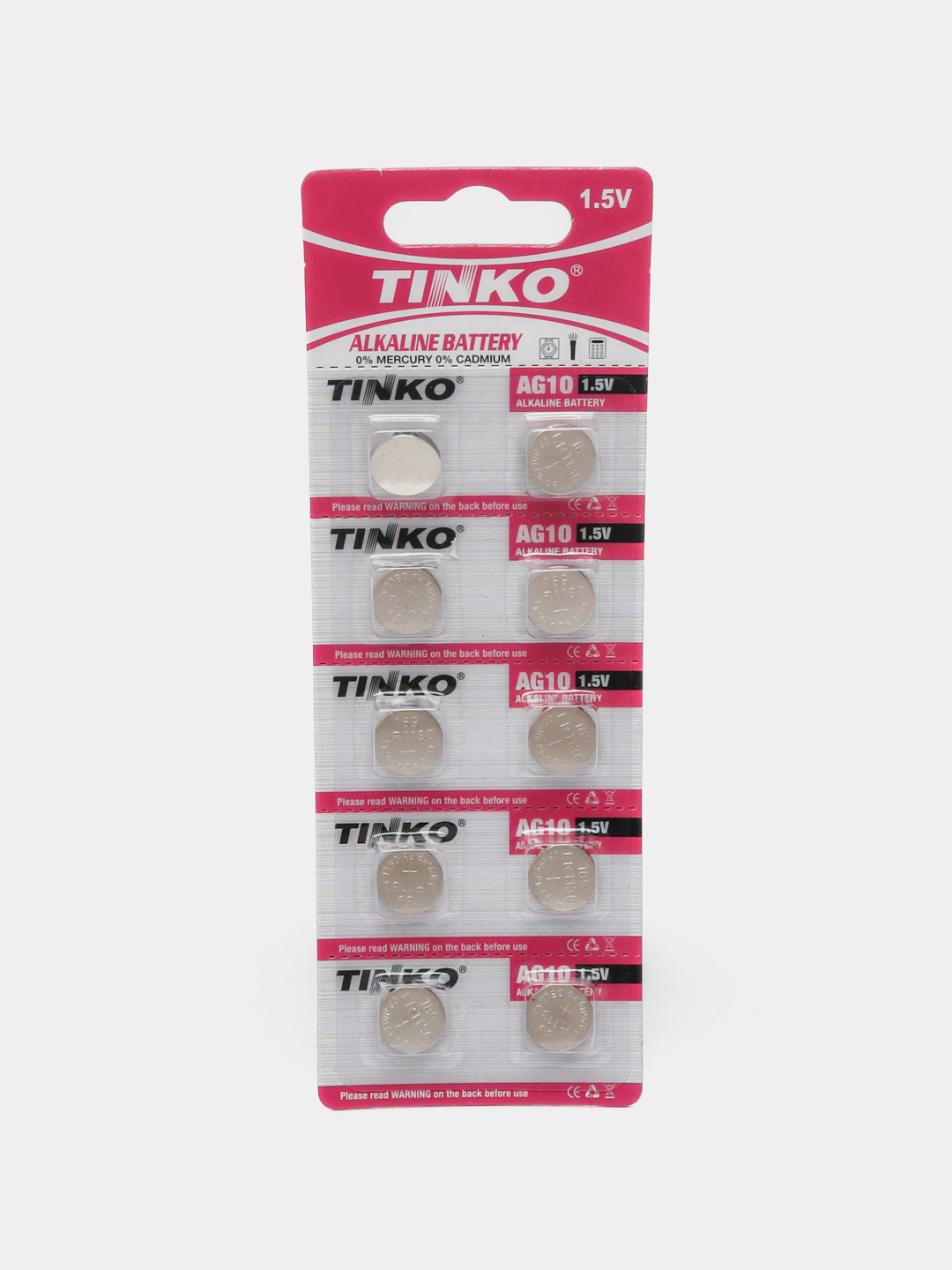Батарейки Tinko Alkaline AG 10 (189, LR1130) 1.5V 10 шт купить по ...