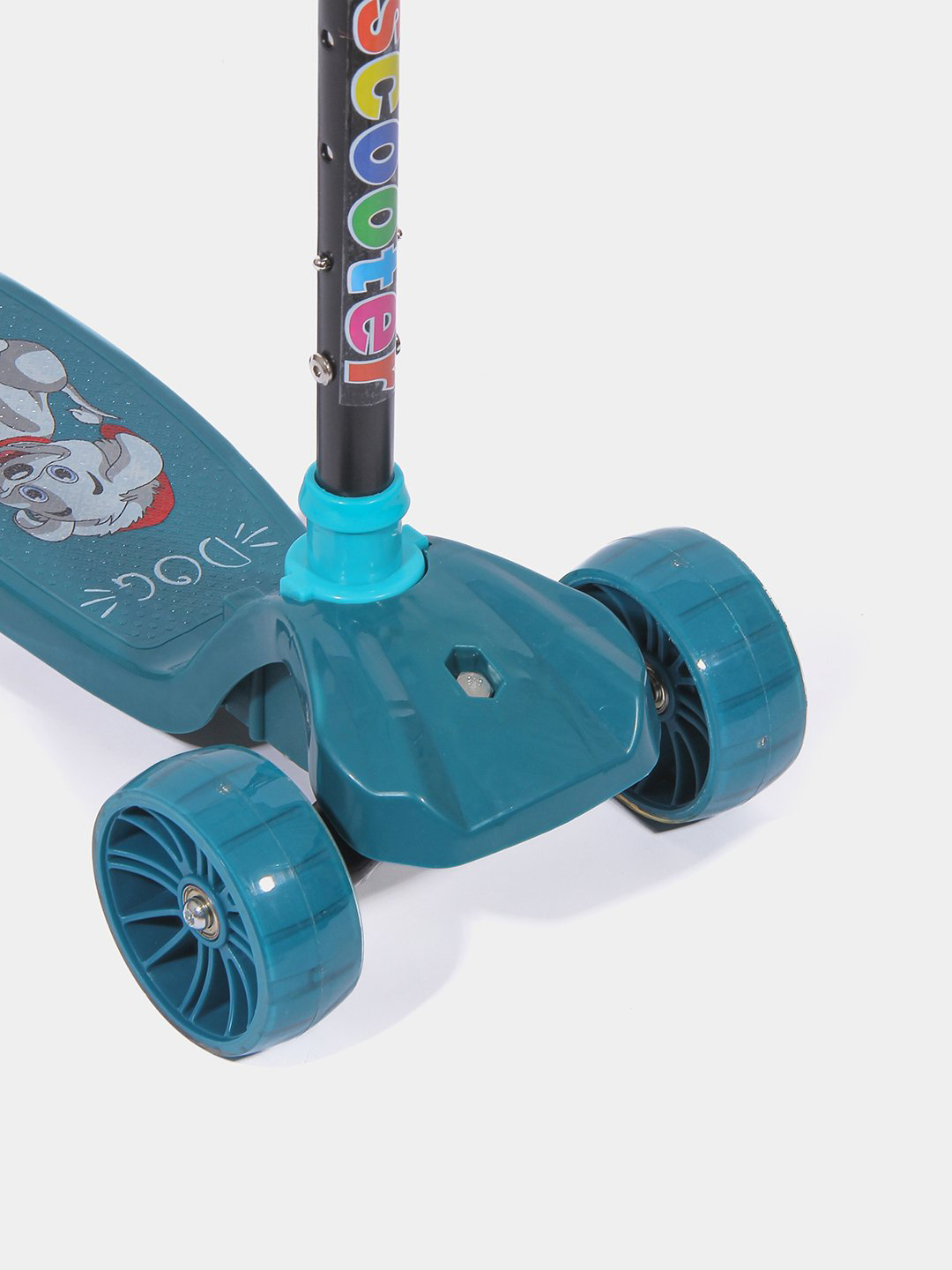 Yig'ma samokat, yoritgich va musiqiy hamrohlik bilan, bolalar uchunni ...