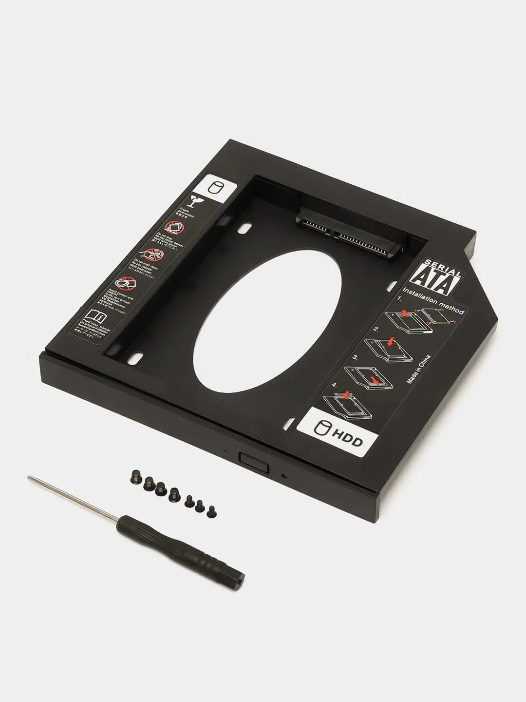 Салазки Optibay 12.7 и 9.5 мм, переходник dvd, ssd, hdd для ноутбука за ...
