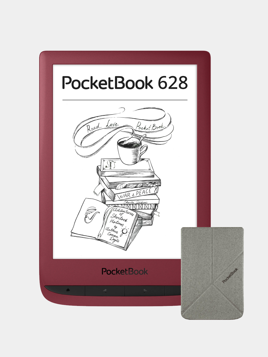 Электронная книга PocketBook 628, чехол в подарок купить по низким ...