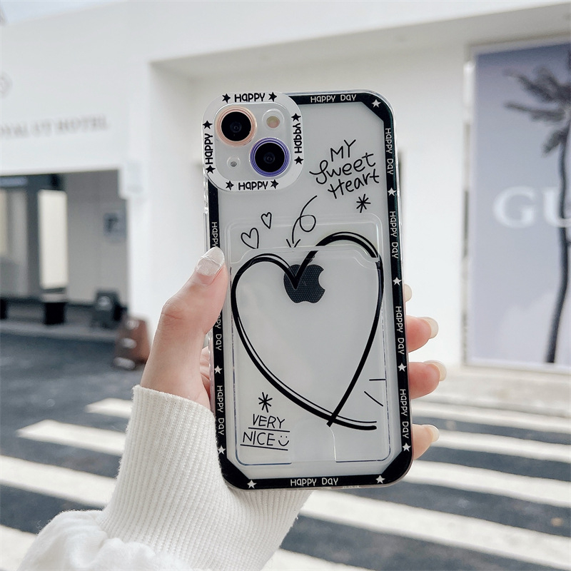 Chexol karta cho'ntagi bilan iPhone 7,8,SE,X S,XR,11,12,13,14,Pro,Max ...