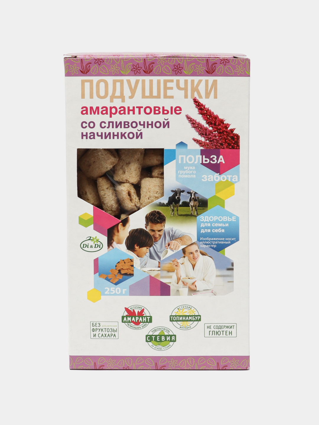 Подушечки амарантовые Di&Di, со сливочной начинкой, 250 г купить по ...