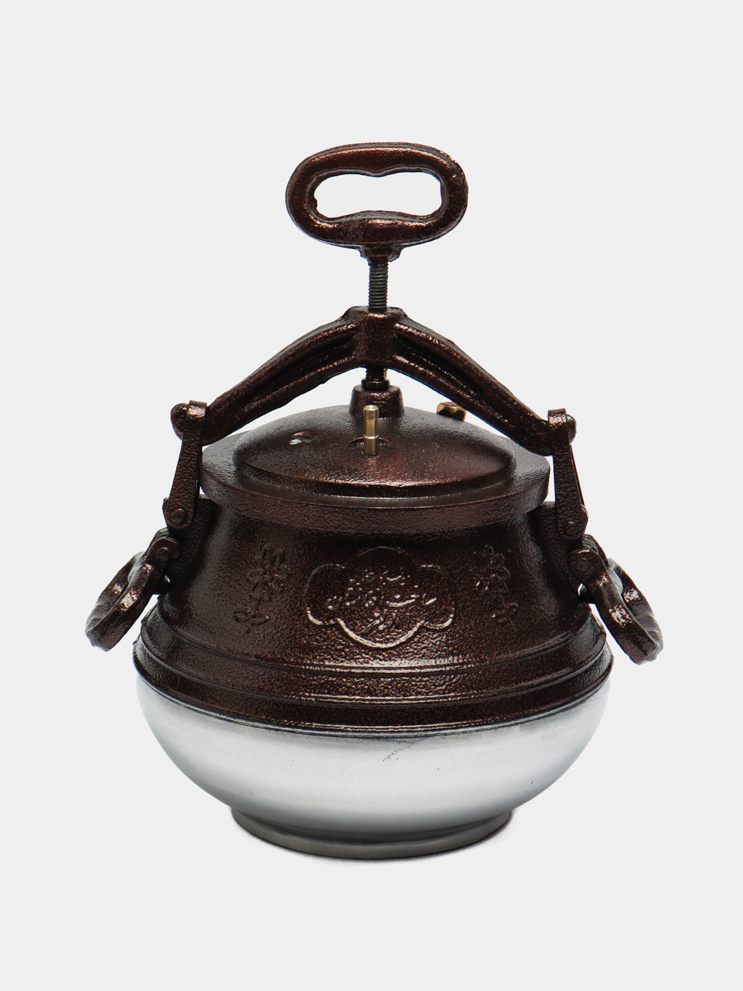 Afg'on qozoni, bosimli tova, quyma alyumin, qopqoqli, plita va gulxan uchun, 5-20 litrni arzon ...