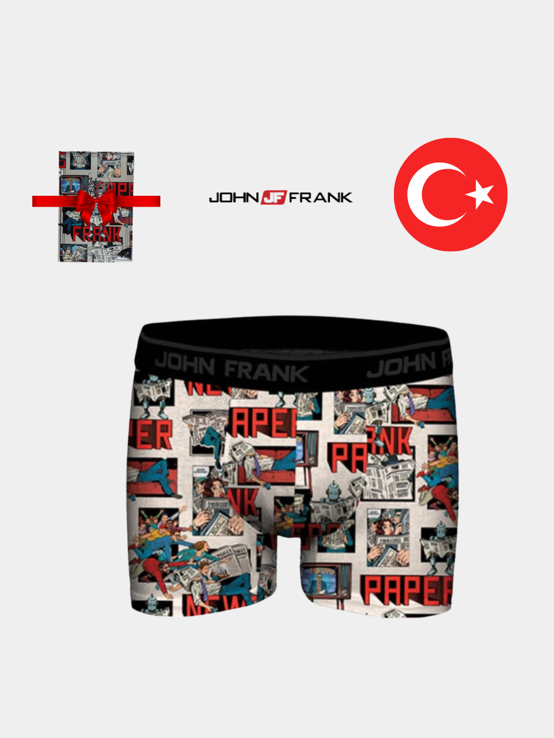 Мужские трусы John Frank, белье из хлопка для мужчин, боксеры, S-XXL ...