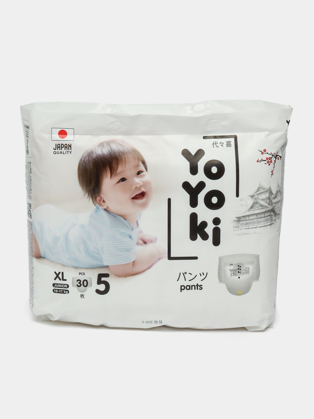 Подгузники-трусики Yoyoki для детей 5, 10-17 кг, 30 шт за 80900 сум со скидкой 59%. Uzum Market