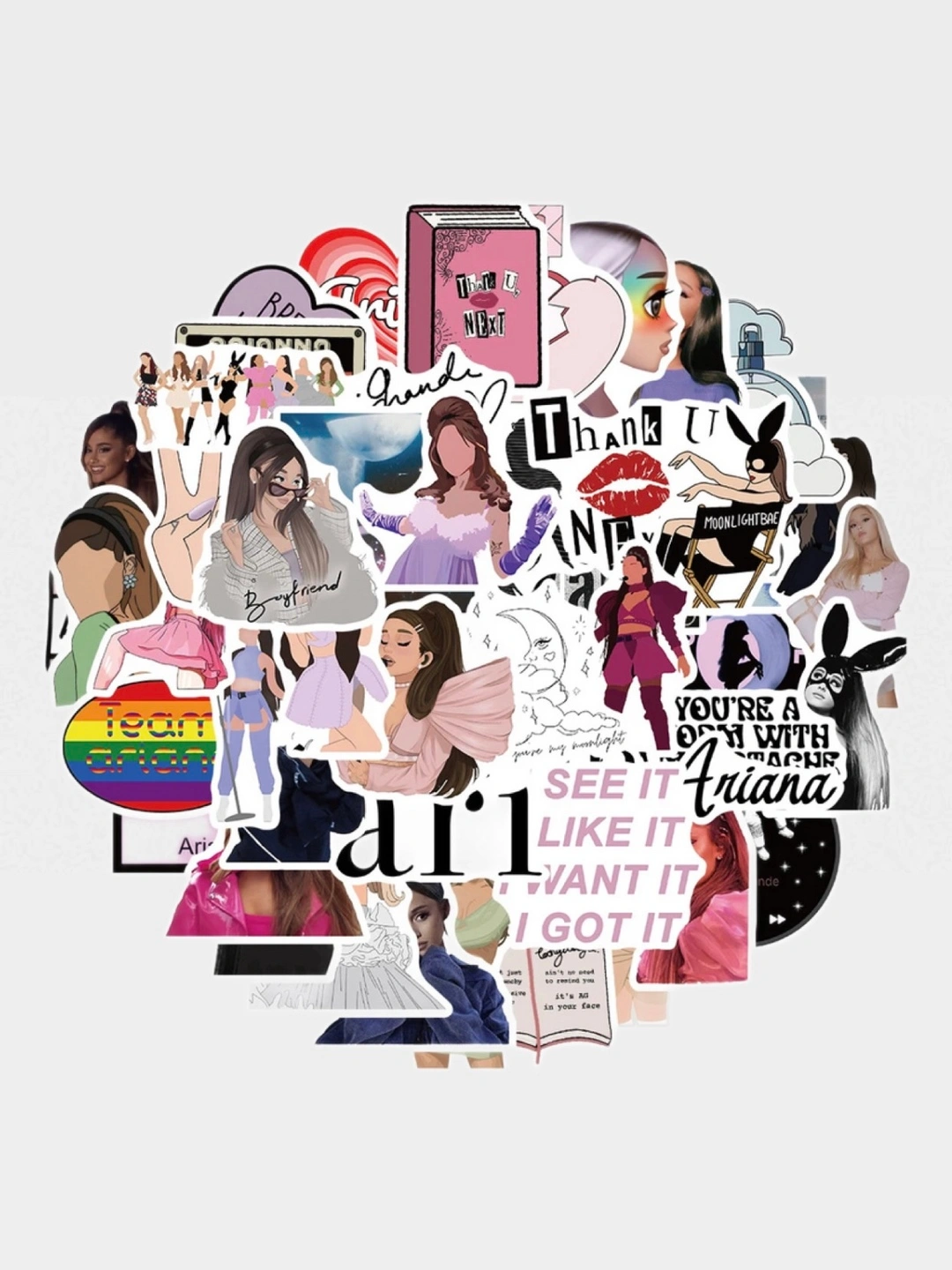 Эстетичные виниловые наклейки-стикеры "Ариана Гранде" и "Тейлор Свифт ...