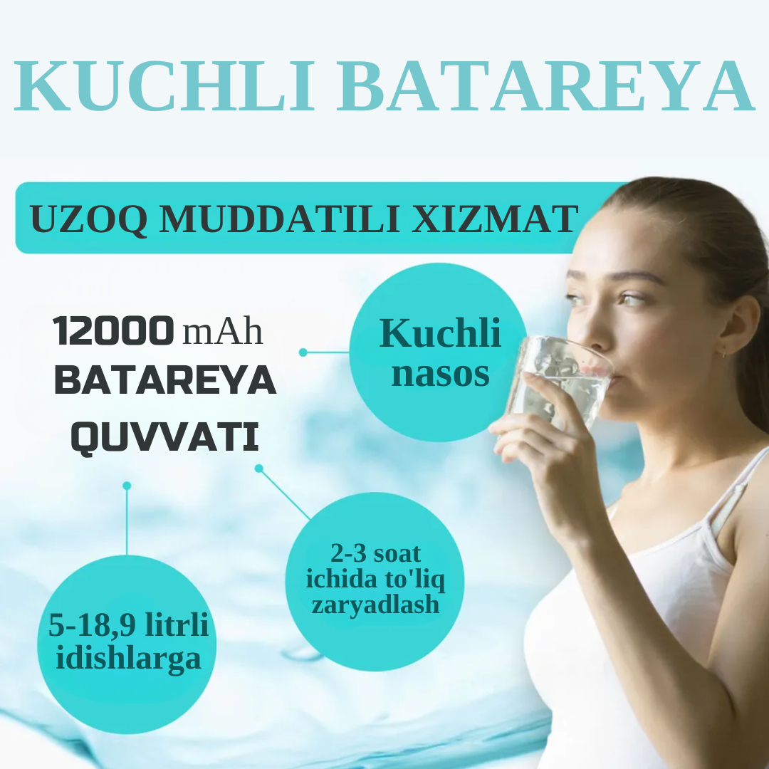 Nasosli dispenser pompa, suv, ichimliklar uchun, suv uchun nasоs elektr, 5,10,18.9 litrni arzon ...