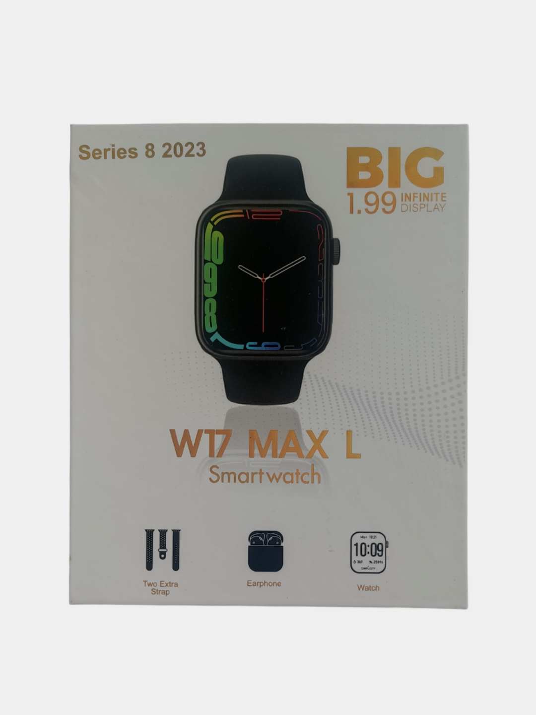 Aqlli soatlar va naushniklar W17 MAX L, 4 ta narsadan iborat to'plam, metall tasmani arzon ...