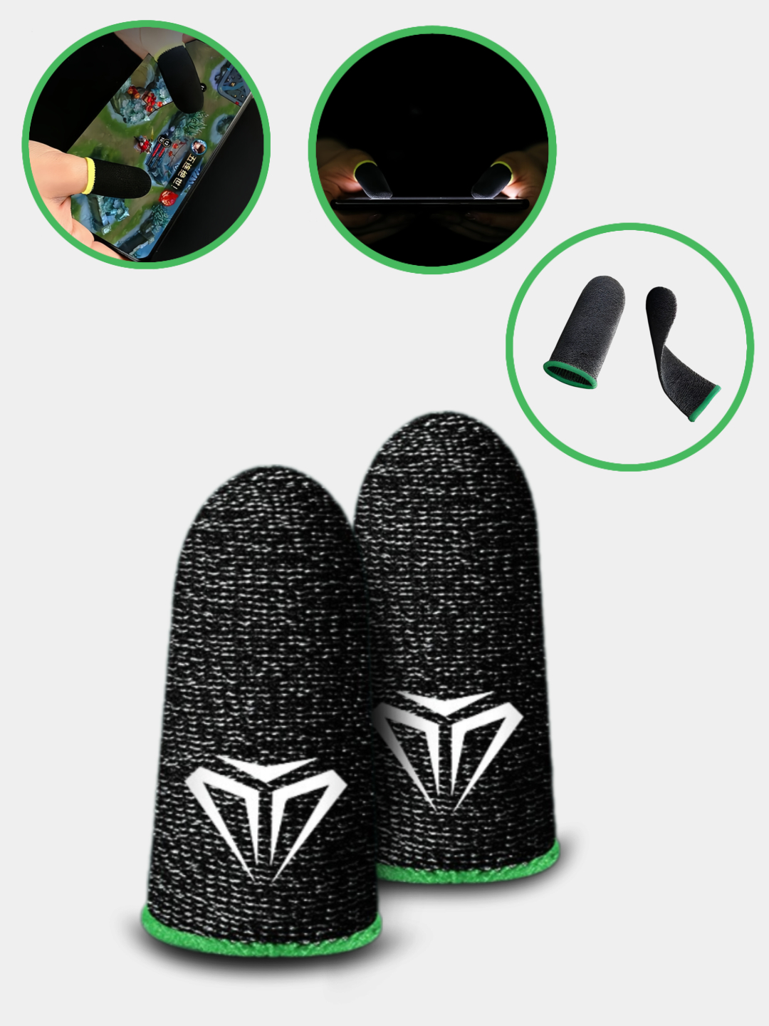 Qo'lqop barmoq uchi uchun, sensorli ekranlar uchun, PUBG smartfonda o ...